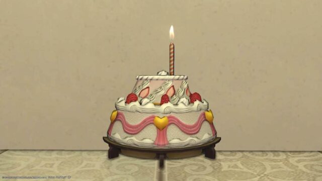 「バースデーケーキ」の詳細紹介｜FF14ハウジング家具データベース|HOUSING COLLECTION