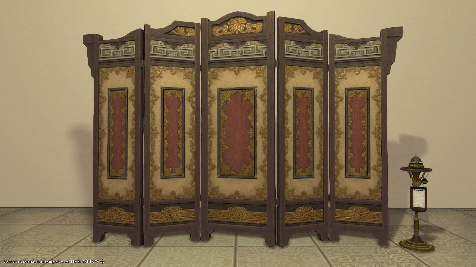 「ドマ風衝立 -Doman Partition-」の詳細紹介｜FF14ハウジング家具データベース|HOUSING COLLECTION