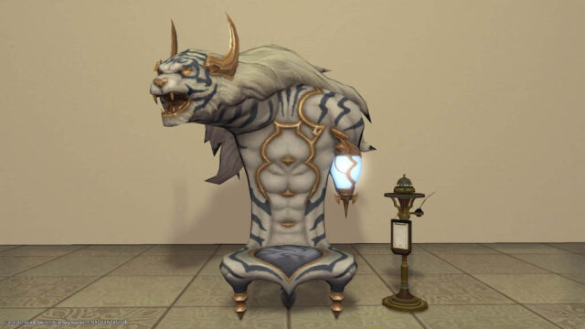 「白虎玉座 -Byakko Throne-」の詳細紹介｜FF14ハウジング家具データベース|HOUSING COLLECTION