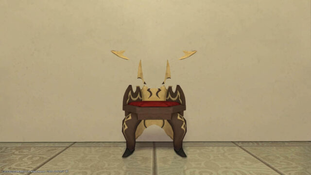 「カーバンクルチェア -Carbuncle Chair-」の詳細紹介｜FF14ハウジング家具データベース|HOUSING COLLECTION