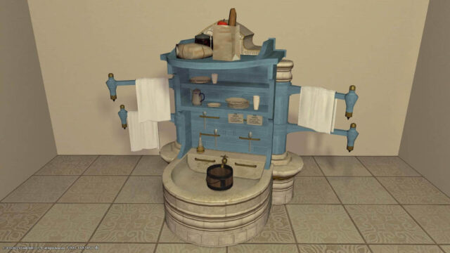 「シャーレアン・シンク -Sharlayan Sink-」の詳細紹介｜FF14ハウジング家具データベース|HOUSING COLLECTION