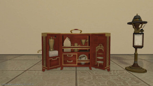 「シラディン・キッチンシェルフ -Sil'dihn Kitchen Shelf-」の詳細紹介｜FF14ハウジング家具データベース ...