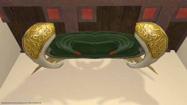 「ガルーダの長椅子 -Vortex Couch-」の詳細紹介｜FF14ハウジング家具データベース|HOUSING COLLECTION