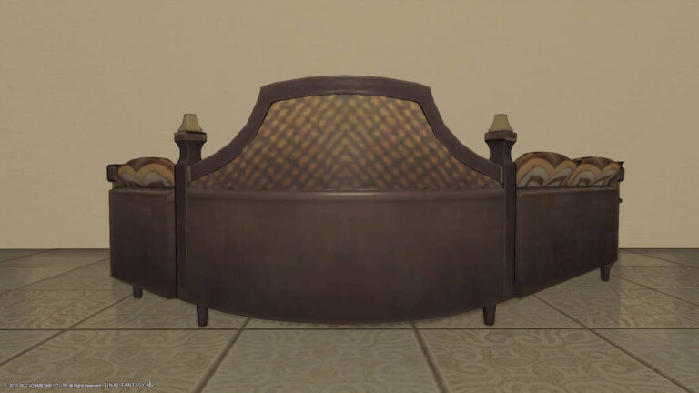 「サザンカウチ -South Seas Couch-」の詳細紹介｜FF14ハウジング家具データベース|HOUSING COLLECTION