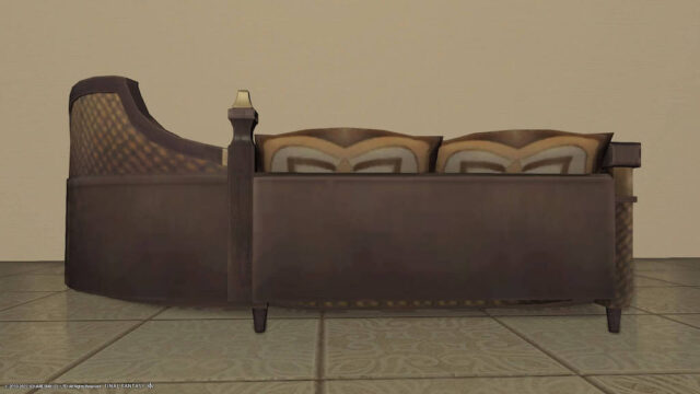 「サザンカウチ -South Seas Couch-」の詳細紹介｜FF14ハウジング家具データベース|HOUSING COLLECTION