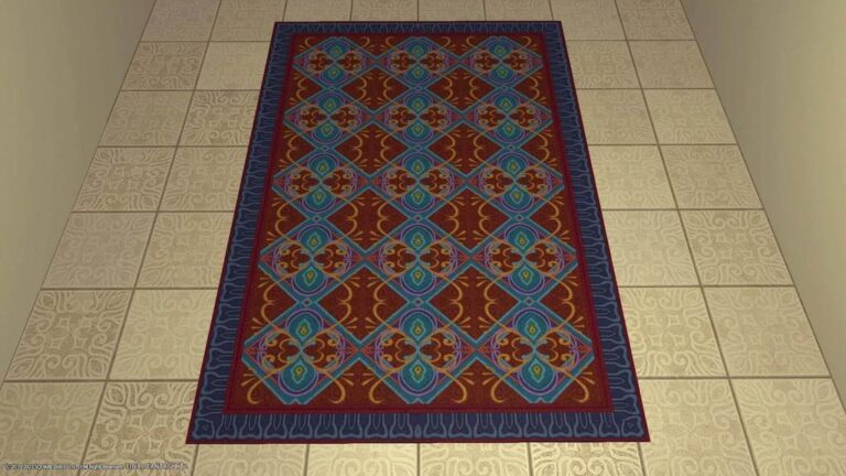 「ラザハン・ラグ -Hannish Rug-」の詳細紹介｜FF14ハウジング家具データベース|HOUSING COLLECTION