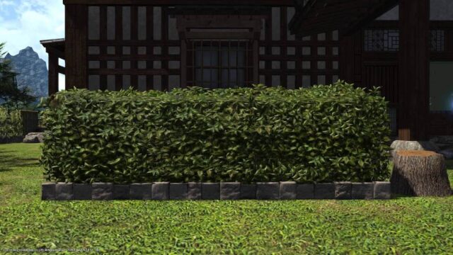 「ロウヘッジパーティション -Low Garden Hedge-」の詳細紹介｜FF14ハウジング家具データベース|HOUSING COLLECTION