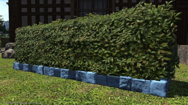 「ロウヘッジパーティション -Low Garden Hedge-」の詳細紹介｜FF14ハウジング家具データベース|HOUSING COLLECTION