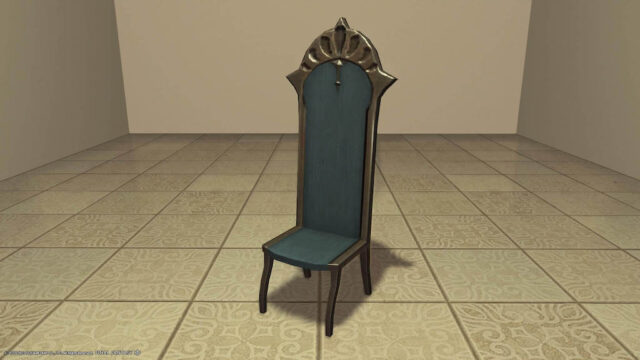 「御用邸の椅子 -Manor Highback Chair-」の詳細紹介｜FF14ハウジング家具データベース|HOUSING COLLECTION
