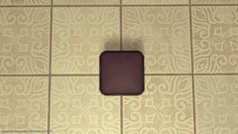 「御用邸の腰掛け -Manor Stool-」の詳細紹介｜FF14ハウジング家具データベース|HOUSING COLLECTION