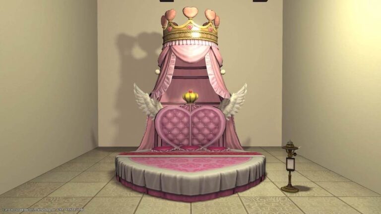 「パラムールベッド -Paramour Bed-」の詳細紹介｜FF14ハウジング家具データベース|HOUSING COLLECTION