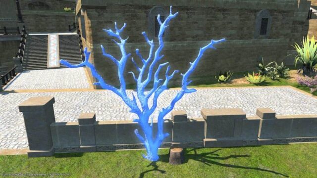 「浸食洞の青珊瑚 -Blue Coral Formation-」の詳細紹介｜FF14ハウジング家具データベース|HOUSING COLLECTION