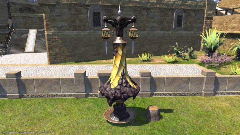 「タイタンの灯篭 -Cragsoul Lamp-」の詳細紹介｜FF14ハウジング家具データベース|HOUSING COLLECTION