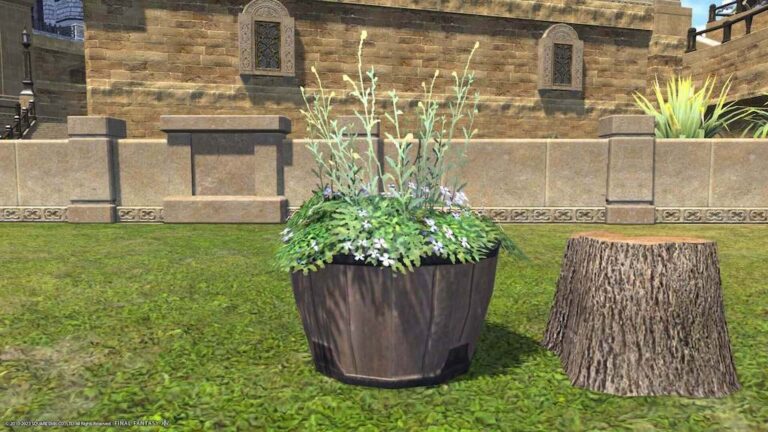 「ロウバレルプランター -Low Barrel Planter-」の詳細紹介｜FF14ハウジング家具データベース|HOUSING COLLECTION