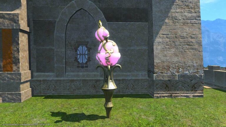 「シルフランプポスト -Sylphic Lamppost-」の詳細紹介｜FF14ハウジング家具データベース|HOUSING COLLECTION