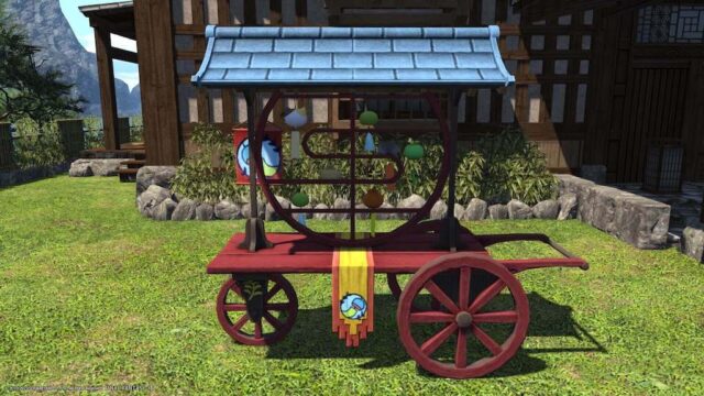 「風鈴売りの屋台 -Wind Chime Stand-」の詳細紹介｜FF14ハウジング家具データベース|HOUSING COLLECTION