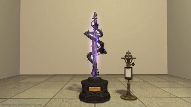 「イヴンタイド・ソードスタンド -Eventide Sword Stand-」の詳細紹介｜FF14ハウジング家具データベース|HOUSING ...