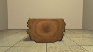 「ラスティックログテーブル -Rustic Log Table-」の詳細紹介｜FF14ハウジング家具データベース|HOUSING COLLECTION