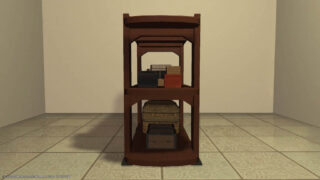 「白銀飾棚 -Hingan Open-shelf Bookcase-」の詳細紹介｜FF14ハウジング家具データベース|HOUSING ...