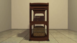 「白銀飾棚 -Hingan Open-shelf Bookcase-」の詳細紹介｜FF14ハウジング家具データベース|HOUSING ...