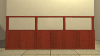 「ハーフブックシェルフ -Low Bookshelf-」の詳細紹介｜FF14ハウジング家具データベース|HOUSING COLLECTION