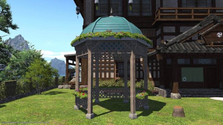 「フラワーリーズド・ガゼボ -Flower-wreathed Gazebo-」の詳細紹介｜FF14ハウジング家具データベース|HOUSING ...