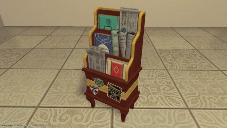 「マガジン・ディスプレイラック -Magazine Display Rack-」の詳細紹介｜FF14ハウジング家具データベース|HOUSING ...