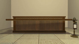 「バーカウンター -Bar Counter-」の詳細紹介｜FF14ハウジング家具データベース|HOUSING COLLECTION