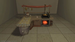 「ステップキッチン -Steppe Kitchen-」の詳細紹介｜FF14ハウジング家具データベース|HOUSING COLLECTION