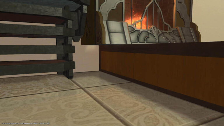 「御用邸の暖炉 -Manor Fireplace-」の詳細紹介｜FF14ハウジング家具データベース|HOUSING COLLECTION
