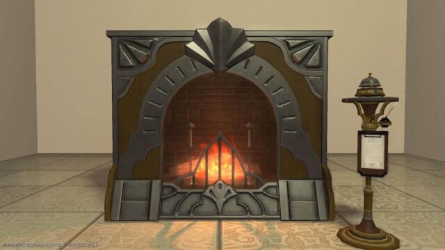 「御用邸の暖炉 -Manor Fireplace-」の詳細紹介｜FF14ハウジング家具データベース|HOUSING COLLECTION